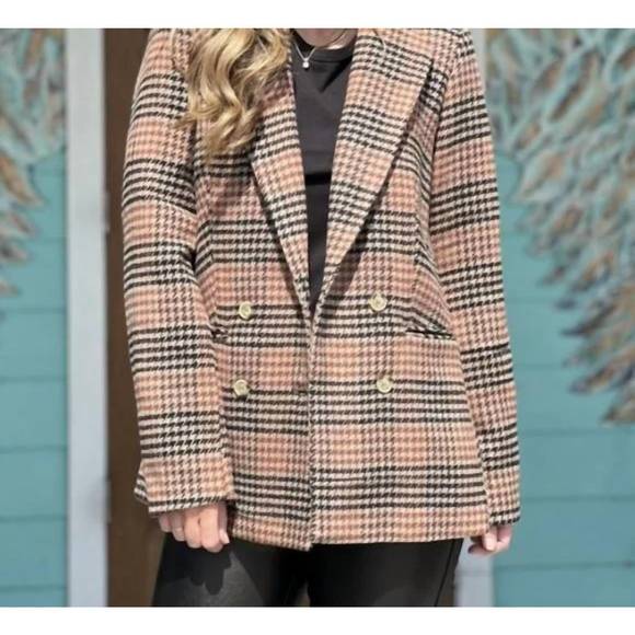 ANDREE BY UNIT | Jackets & Coats | New Andree By Unit Plaid Blazer ...